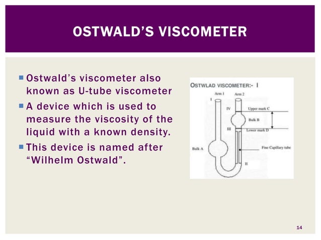 Viscometer and their types. | PPTX