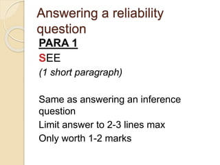 SBQ Skills - Reliability | PPTX