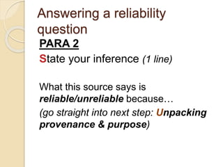 SBQ Skills - Reliability | PPTX