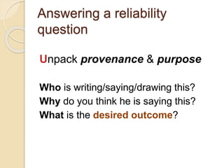 SBQ Skills - Reliability | PPTX