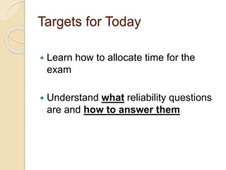 SBQ Skills - Reliability | PPTX