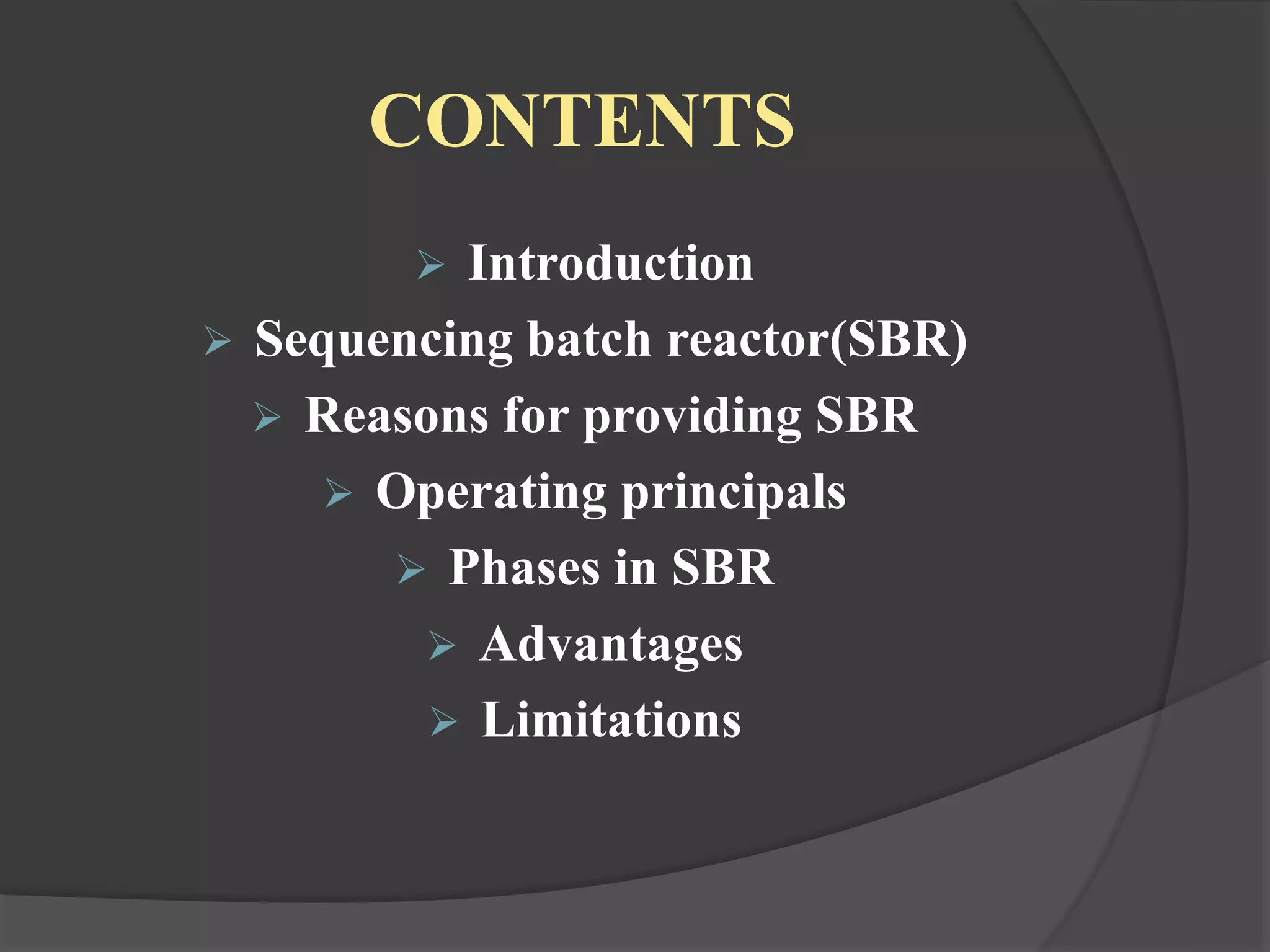Sequencing Batch Reactor Ppt Pptx Chemistry Science