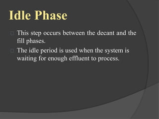 Sequencing batch reactor ppt | PPTX