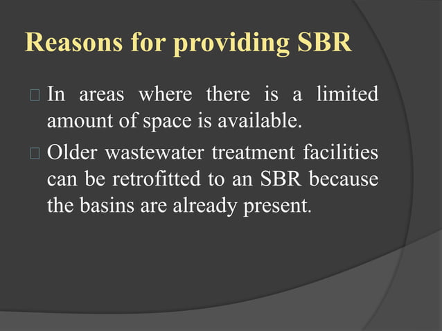 Sequencing batch reactor ppt | PPTX | Chemistry | Science