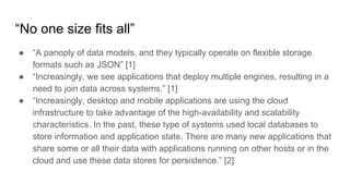 Design of Experiments on Federator Polystore Architecture | PPT