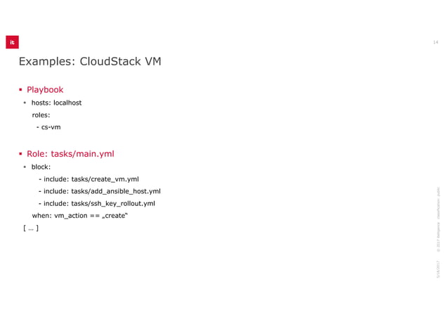 Use case: CloudStack and Ansible | PPT