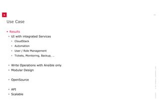 Use case: CloudStack and Ansible | PPT