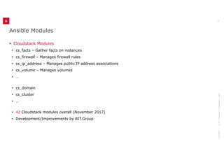 Use case: CloudStack and Ansible | PPT