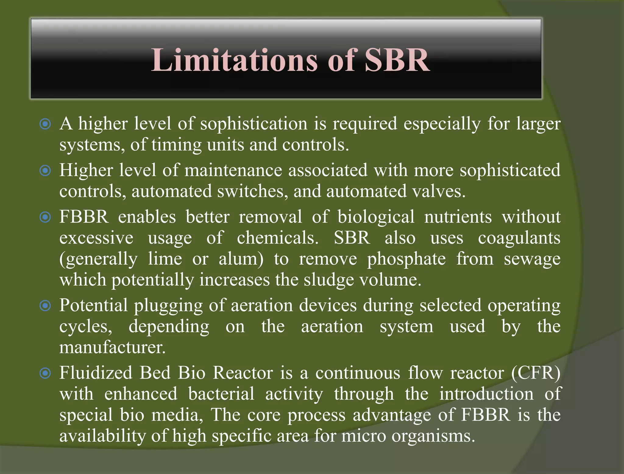 Sequential batch reactor (SBR) | PPTX