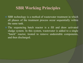 Sequential batch reactor (SBR) | PPTX