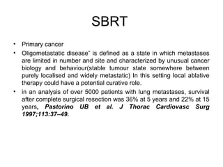 SBRT Contouring Guidelines | PPT