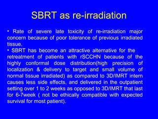 SBRT in head and neck cancer | PPT