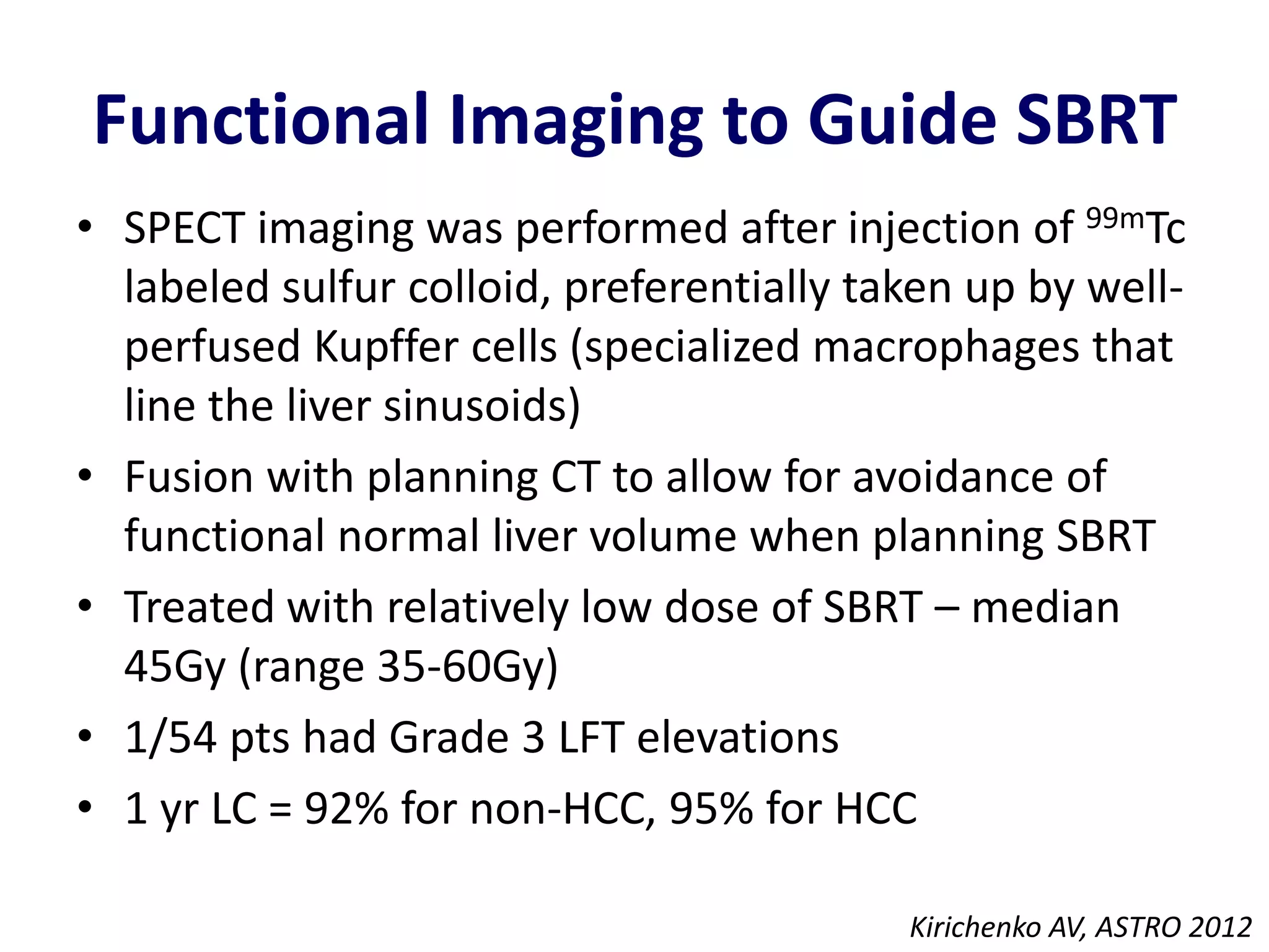 Sbrt liver tumors_kag(cancer ci 2013) karyn a. goodman | PPTX