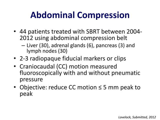 Sbrt liver tumors_kag(cancer ci 2013) karyn a. goodman | PPT
