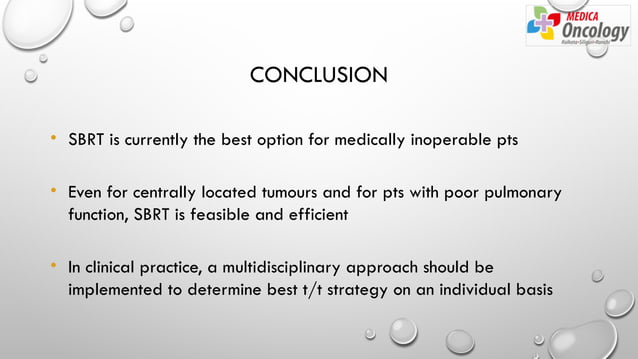 SBRT (Stereotactic Body Radiation Therapy in Lung Cancer.pptx
