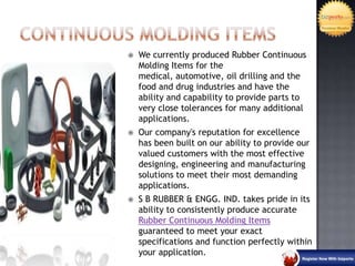 SB Rubber & Engg Industry In Pune | PPT