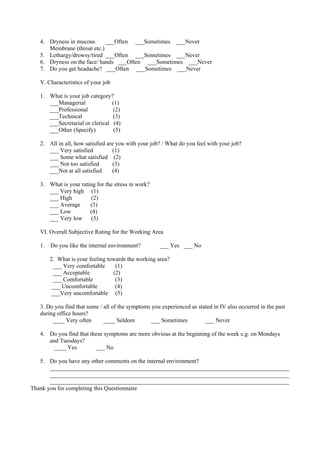 Sick Building Syndrome - Neha Mukhi | PDF