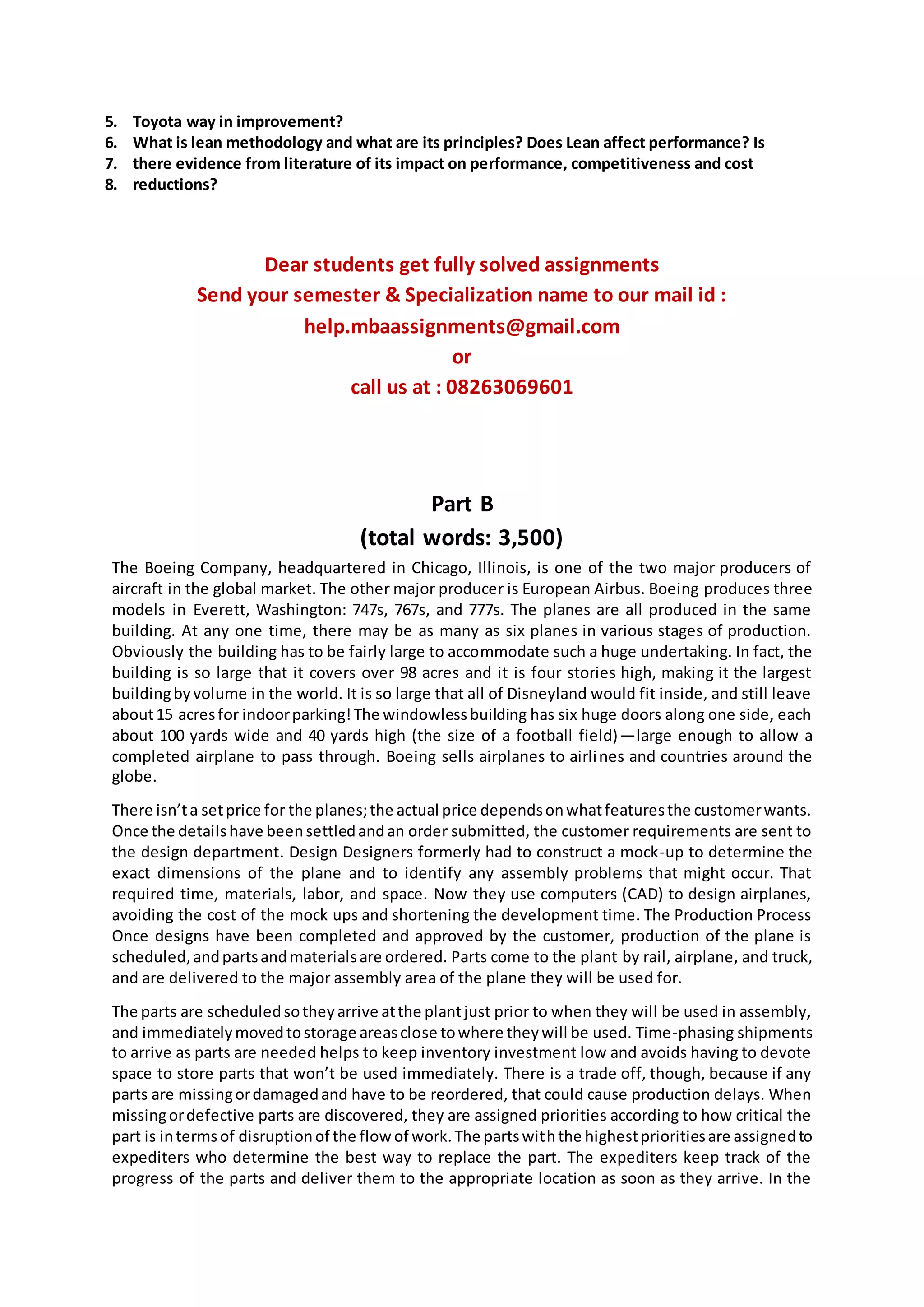 Sbs operations management | DOCX