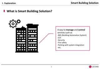LG CNS Smart Building Solution | PPT
