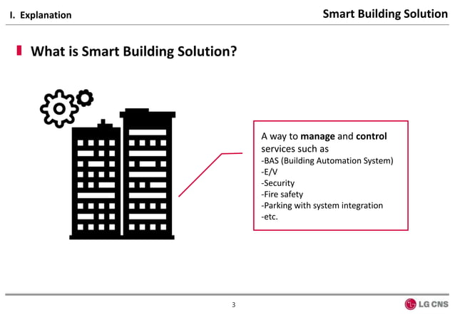 LG CNS Smart Building Solution | PPT