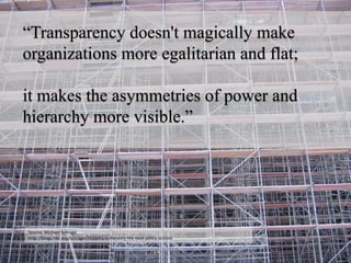 Transparency - Risk To The Business Or Not | PPTX