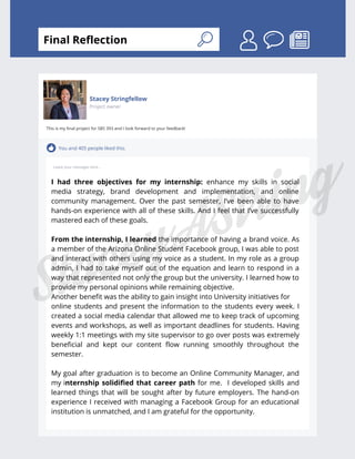 Social Media Internship- Final Reflection | PDF