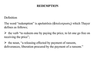 Redemption_Part 1 | PPT | Christianity | Religion & Spirituality