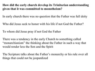 The Trinity and Church History | PPT
