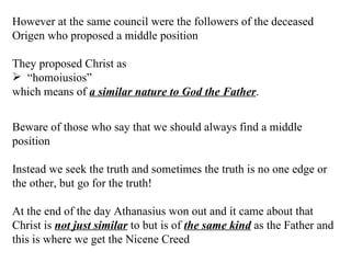 The Trinity and Church History | PPT