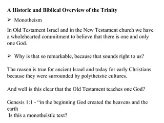 The Trinity and Church History | PPT