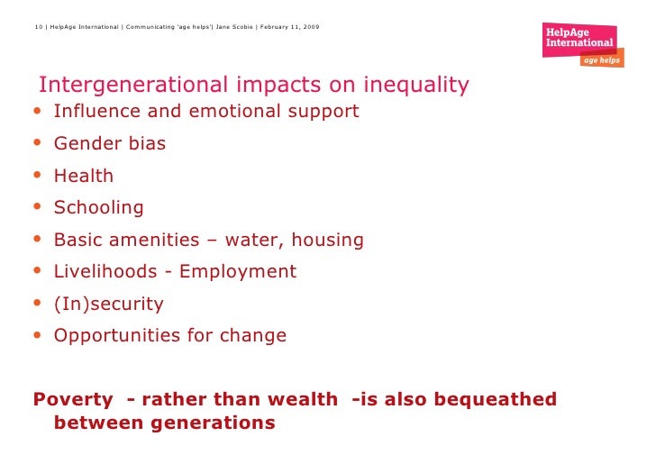 Intergenerational consequences of inequality