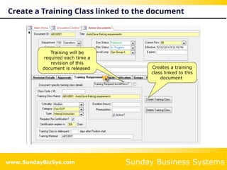 Document control and Employee Training management for ISO 9001 ...