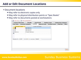 Document control and Employee Training management for ISO 9001 ...