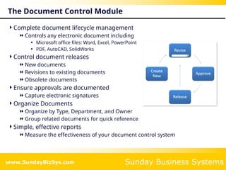 Document control and Employee Training management for ISO 9001 ...