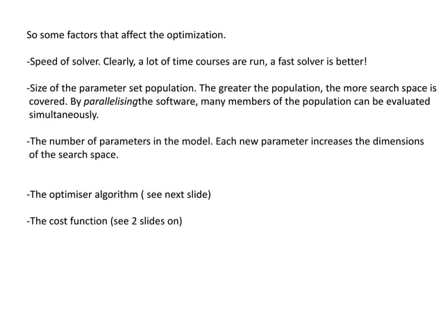 SBSI optimization tutorial | PPT