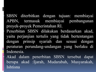 SBSN - Surat Berharga Syariah Negara | PPTX