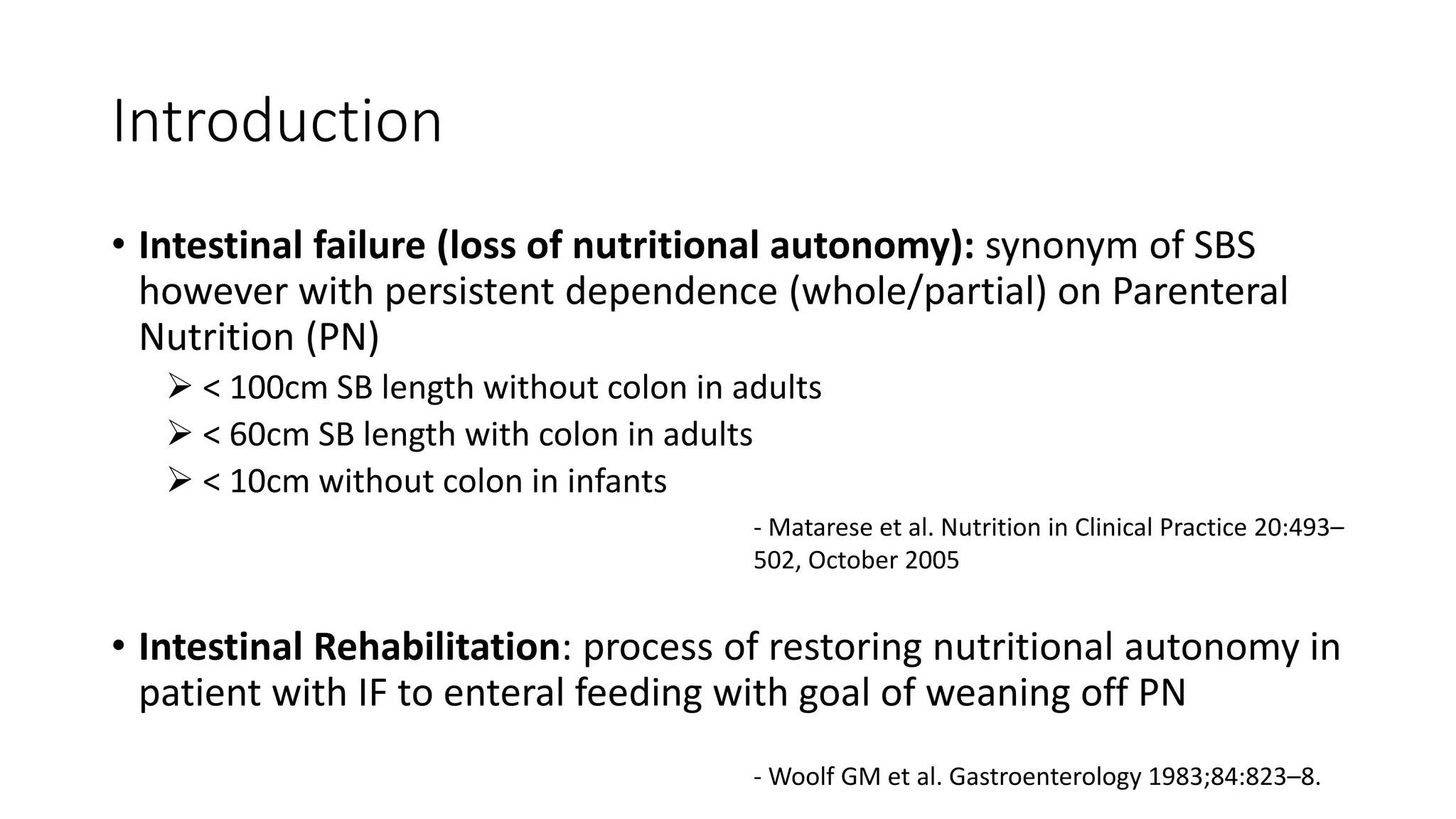 Short Bowel Syndrome | PPTX