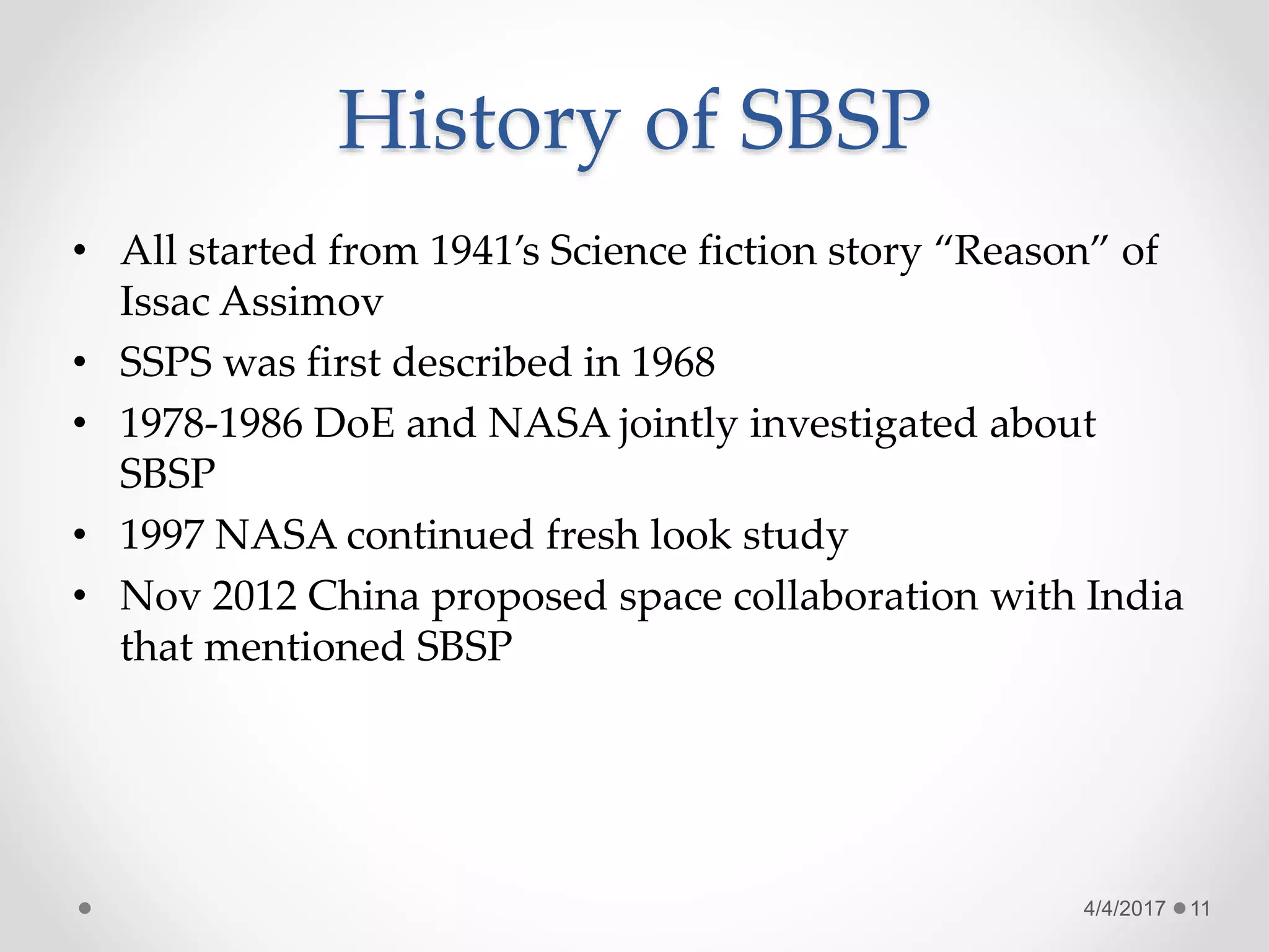 Space Based Solar Power | PPTX