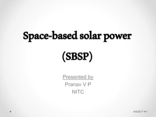 Space Based Solar Power | PPTX