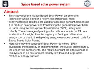 space based solar power system ppt.pdf | Space and Astronomy | Science