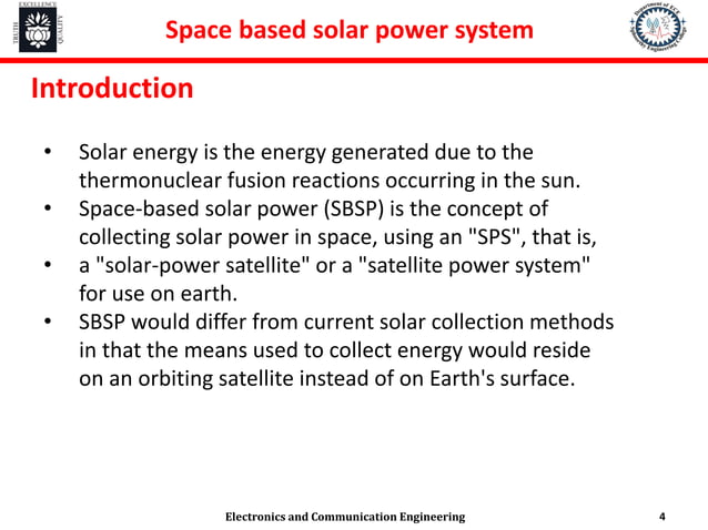 space based solar power system ppt.pdf | Space and Astronomy | Science