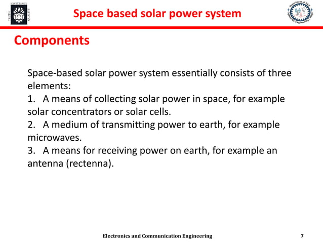space based solar power system ppt.pdf | Space and Astronomy | Science