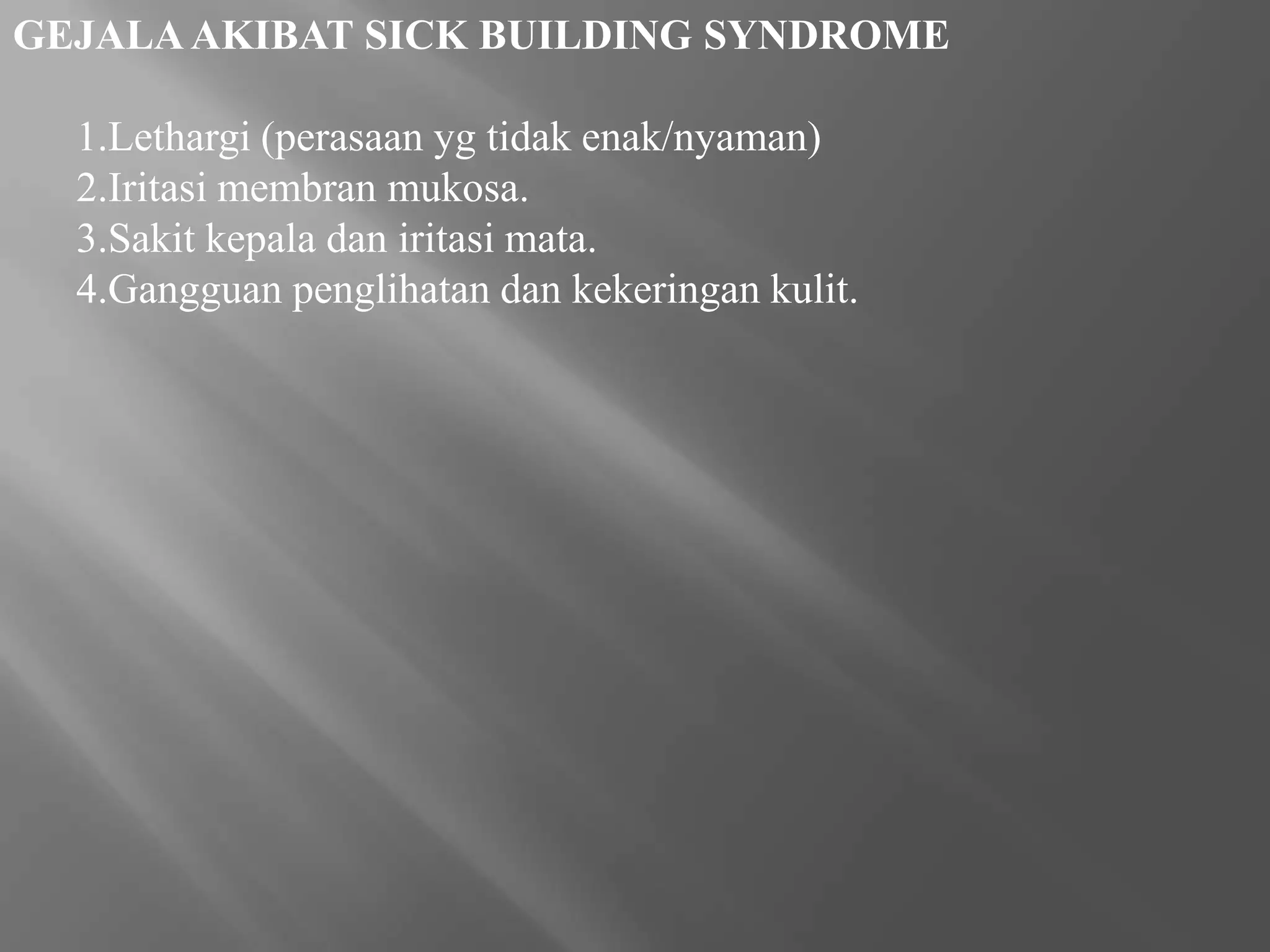 Sbs (sick building syndrome) | PPT