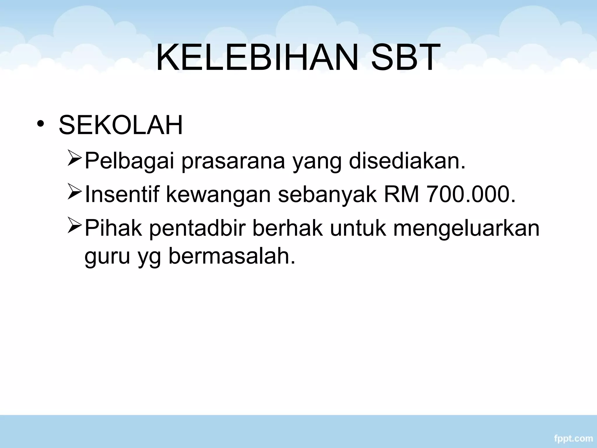 Sekolah Berprestasi Tinggi | PPT