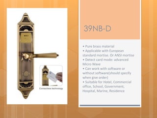 DOOR LOCKS - FULL LIST | PDF | Technology & Computing