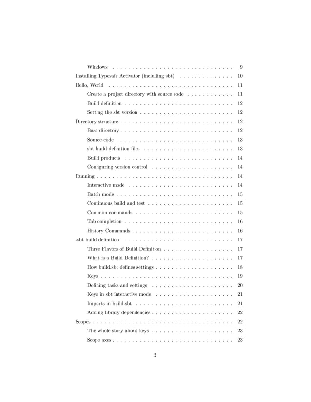 Sbt tutorial | PDF | Operating Systems | Computer Software and Applications