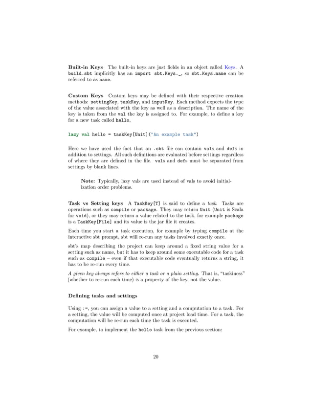 Sbt tutorial | PDF | Operating Systems | Computer Software and Applications