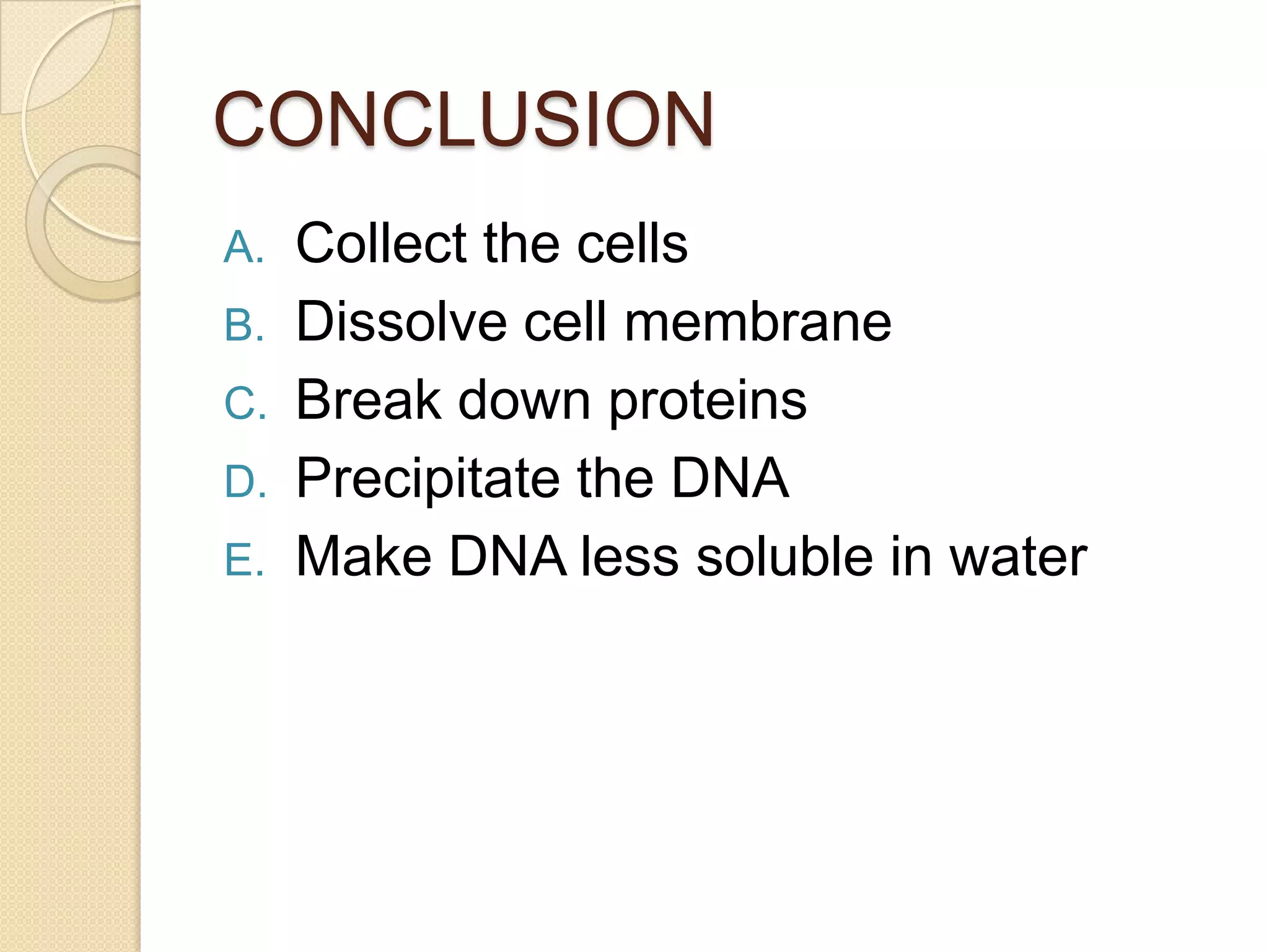Human Cheek Cell DNA extraction | PPTX