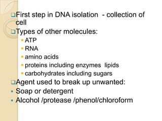 Human Cheek Cell DNA extraction | PPTX