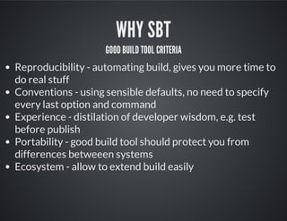 SBT Crash Course | PPT